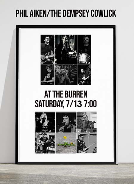 Tickets | Phil Aiken, The Dempsey Cowlick | 24 Hour Music, LLC